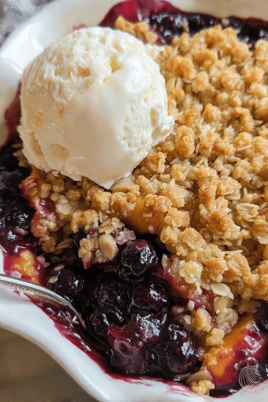 Blueberry Peach Crisp Recipe With Simple Ingredients 2024