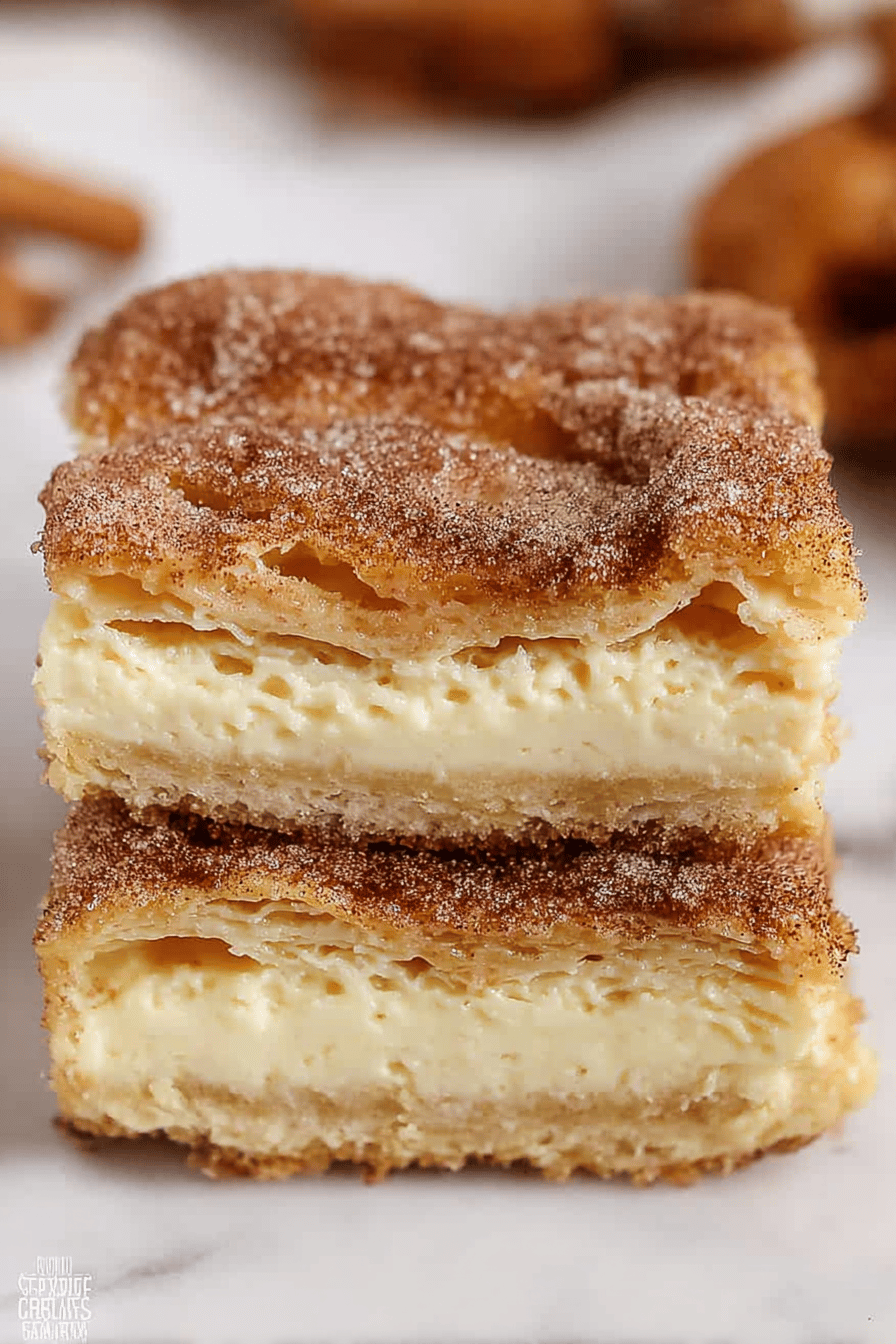 Churro Cheesecake Bars Recipe With Cinnamon Sugar Crunch