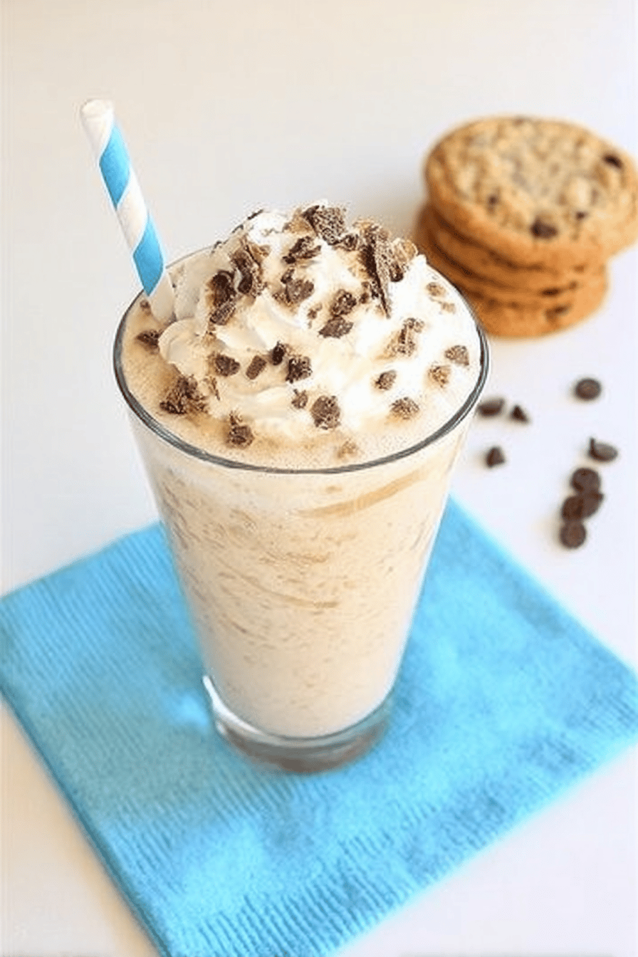 Chocolate Chip Cookie Milkshake Recipe With Creamy Sweet Taste