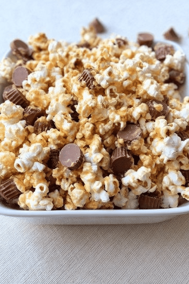 Reeses Peanut Butter Cup Popcorn Recipe With Sweet Salty Flavor
