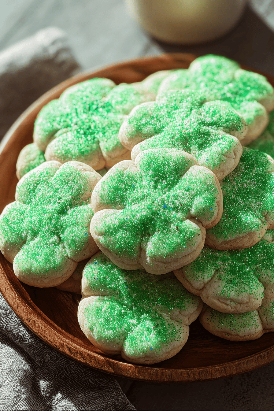 Shamrock Cookies Recipe Vanilla Bean Cookies For St Patricks Day
