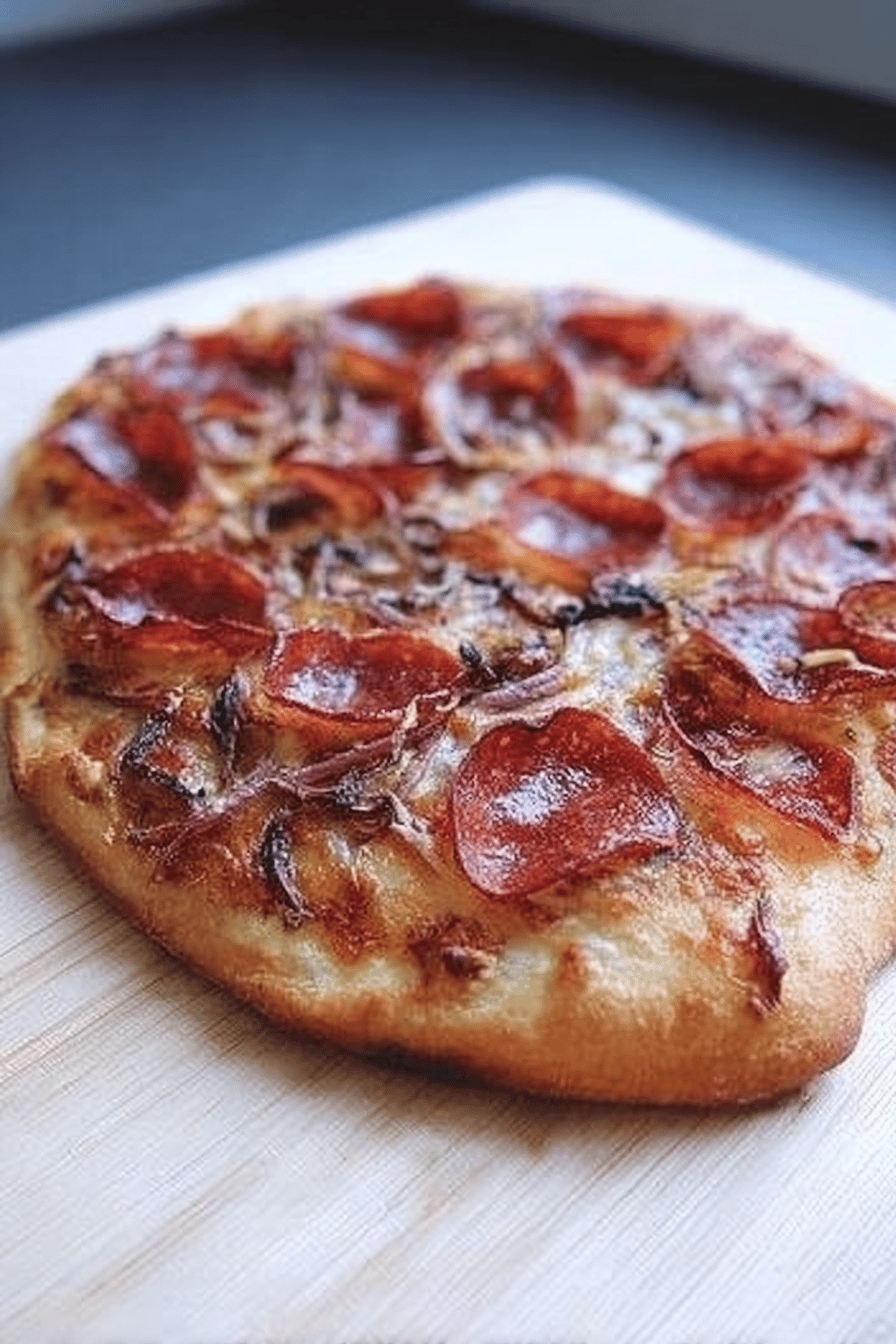 Spicy Pepperoni Pizza Recipe With Crispy Thin Crust