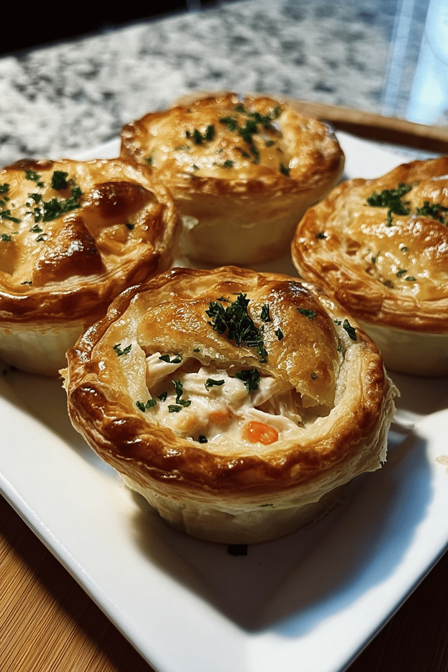 Mini Chicken Pot Pies Recipe With Easy Homemade Filling