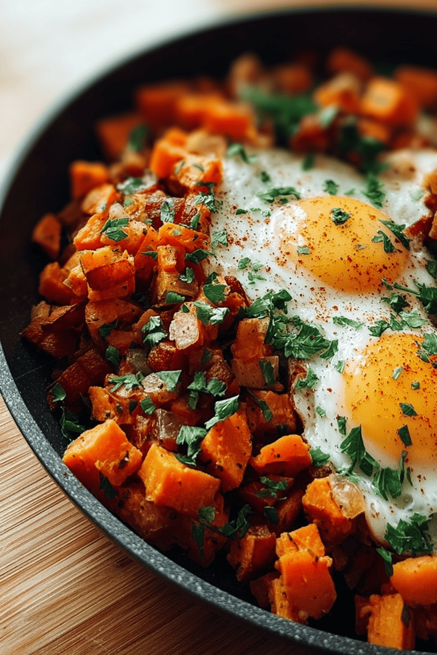 Sweet Potato Breakfast Hash Recipe With Savory Veggies