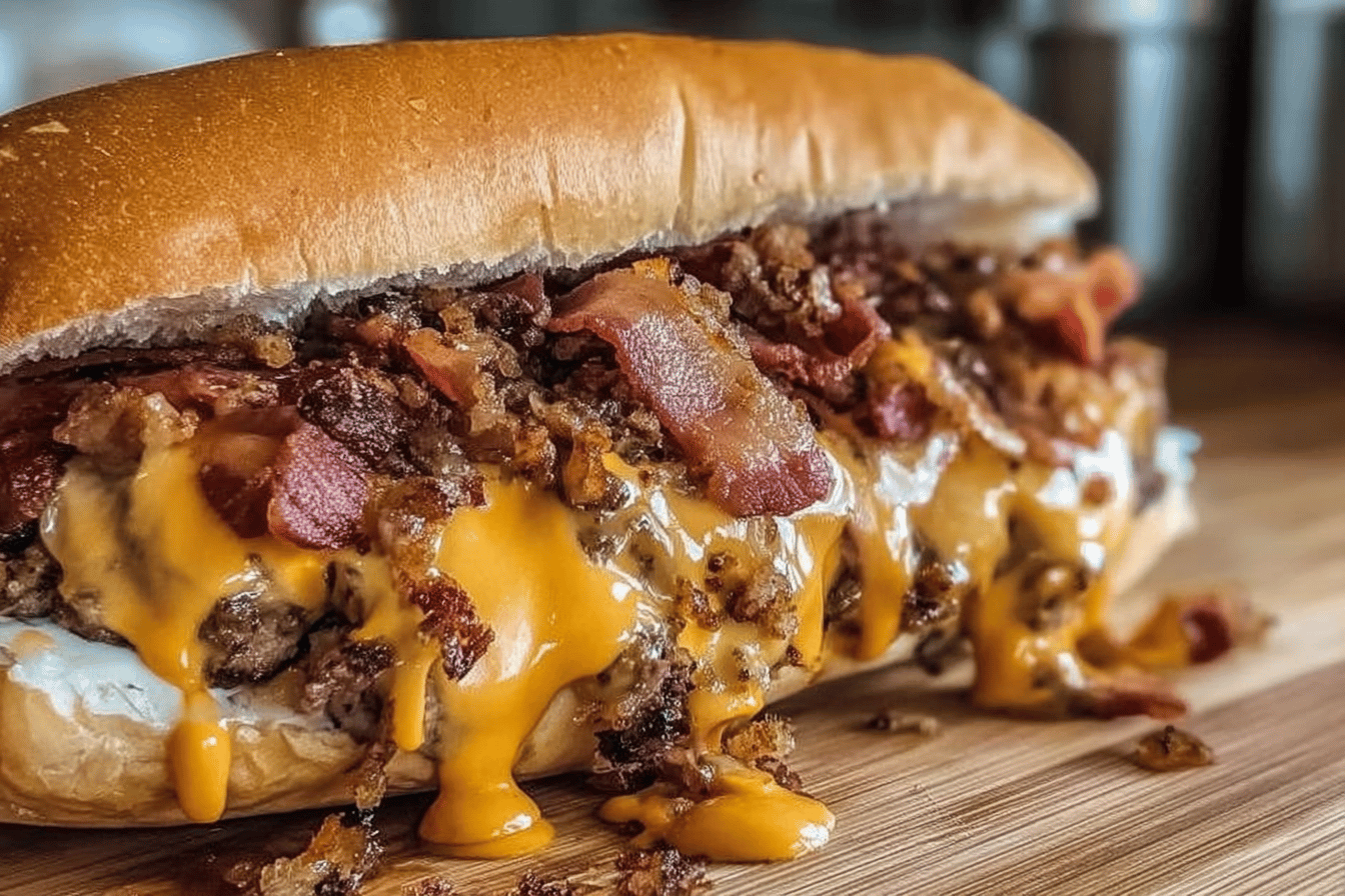 Triple Cheese Bacon Explosion Sandwich Recipe For Flavor