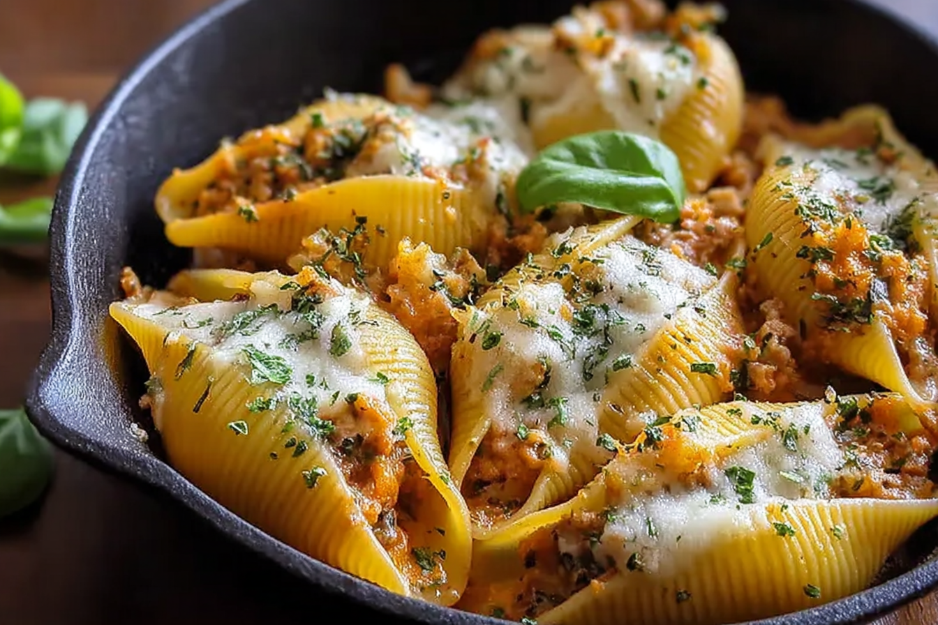 Butternut Squash And Cheese Stuffed Pasta Shells Recipe