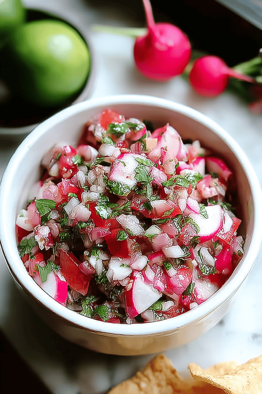 Radish Salsa Recipe With Fresh Herbs And Zesty Lime