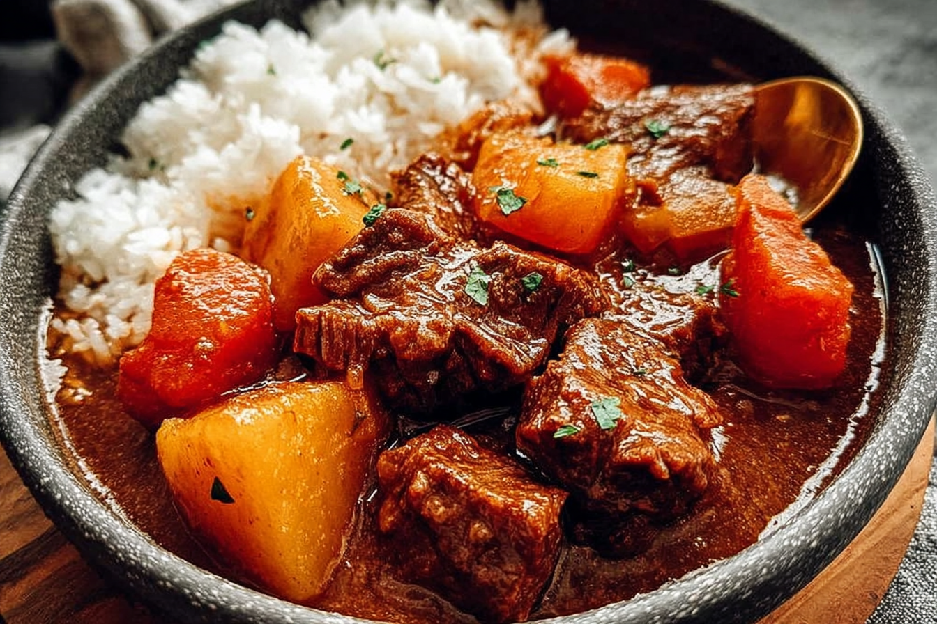 Hawaii Style Beef Stew Recipe With Rich Tangy Flavors