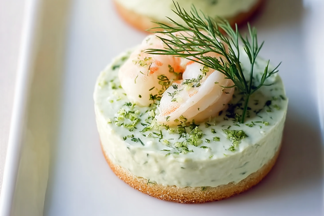 Cucumber Mousse Recipe With Dill And Shrimp Bites