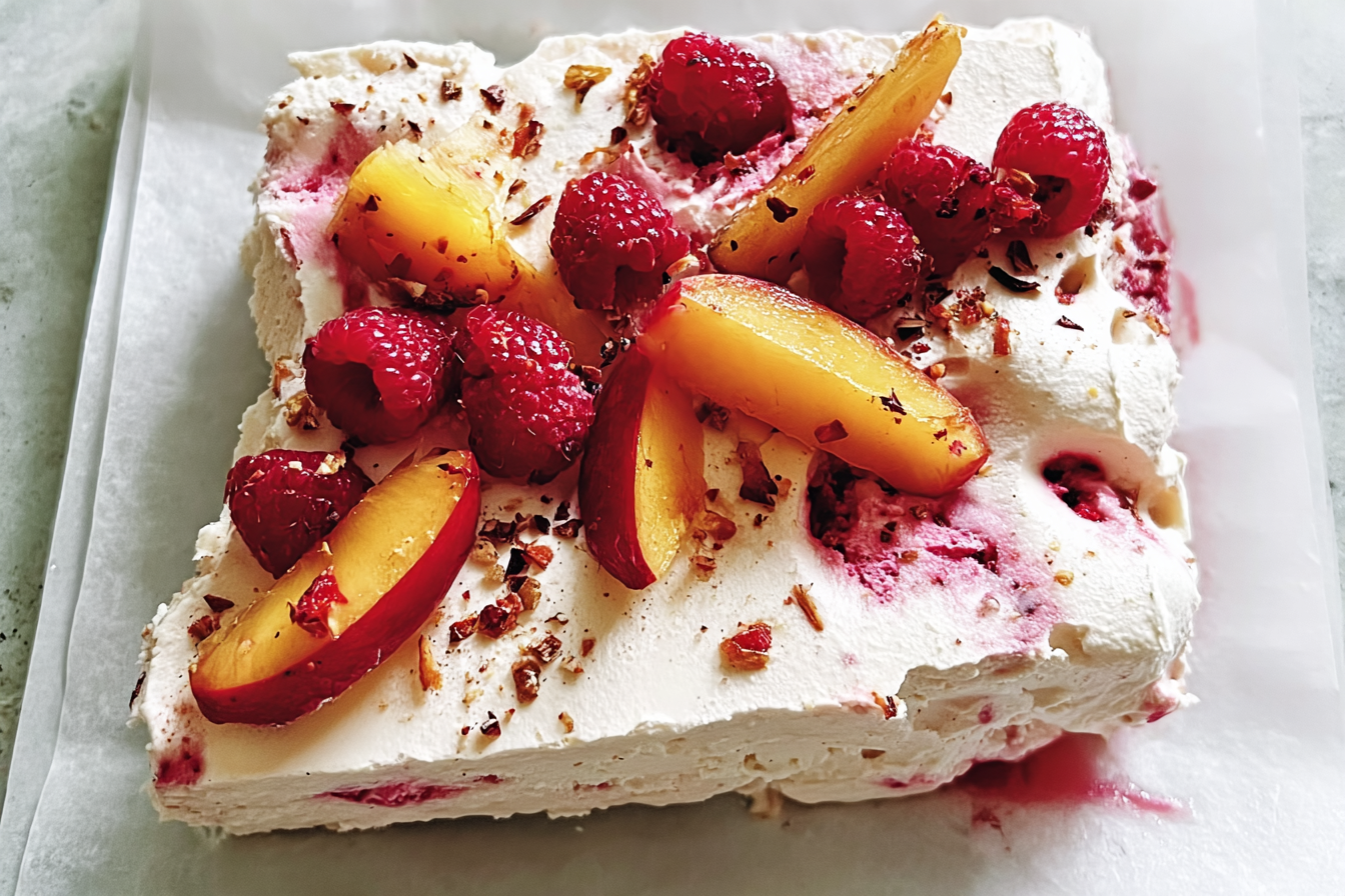 Raspberry Ice Cream Slice Recipe For A Cool Summer Treat