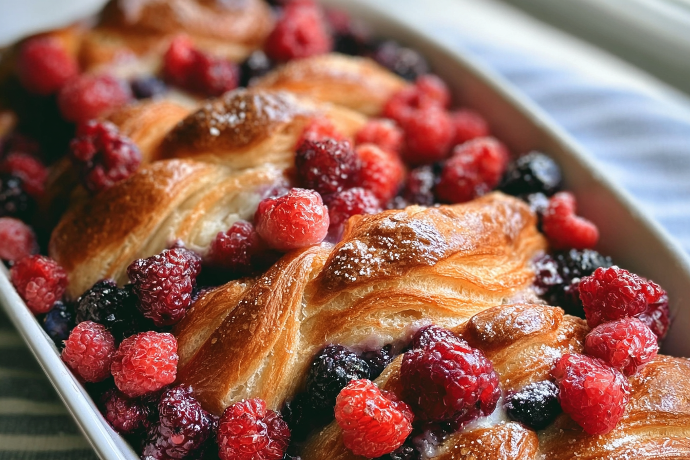 Berry Croissant Bake: Easy Delicious Breakfast Recipe